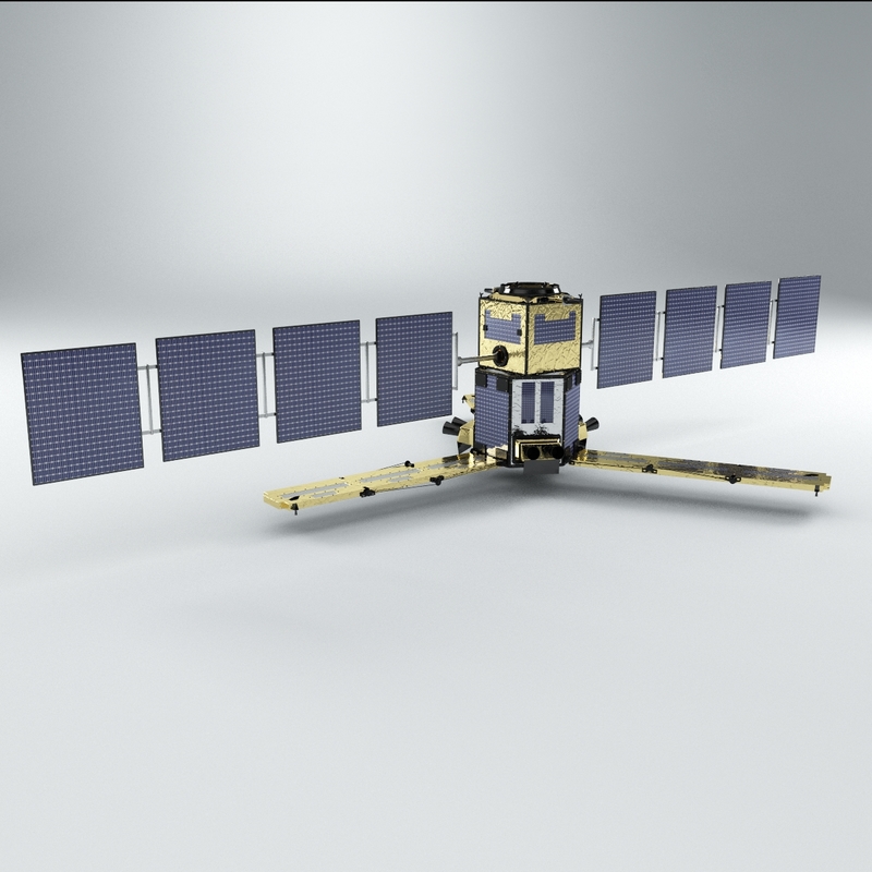 3d model satellite smos
