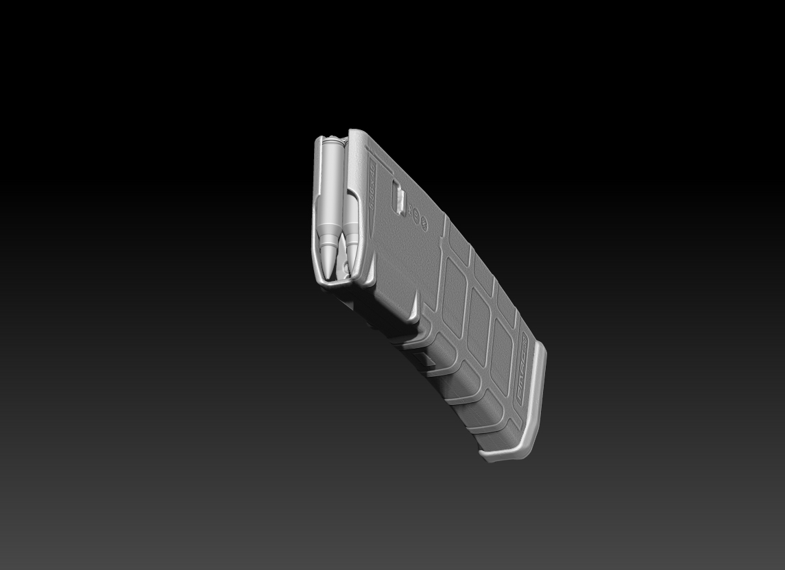 magpul pmag 30 magazine 3d model