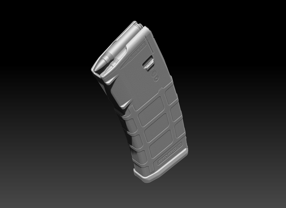 magpul pmag 30 magazine 3d model