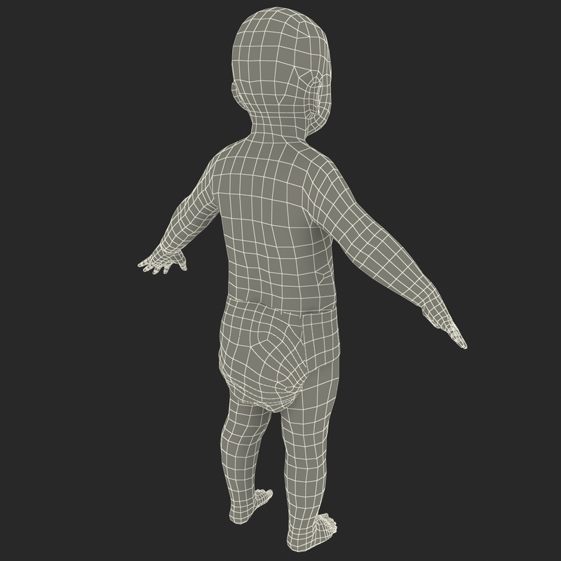 3d model baby 2