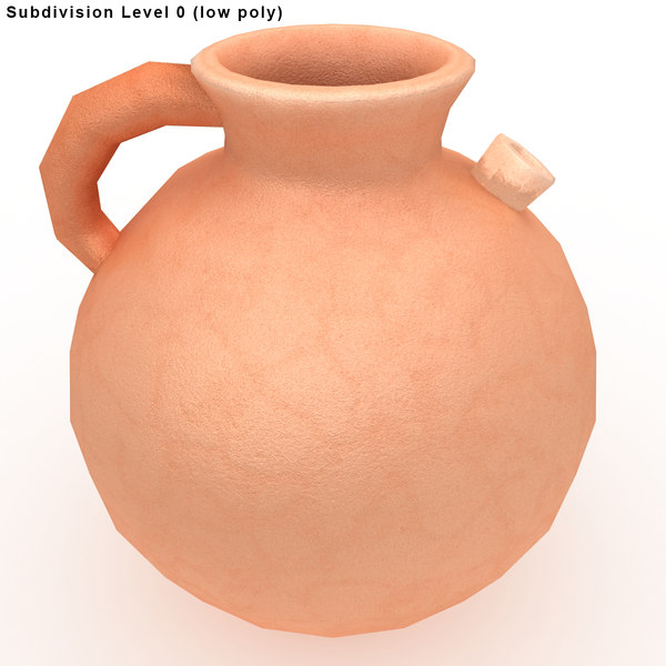 3d water pot 2 model