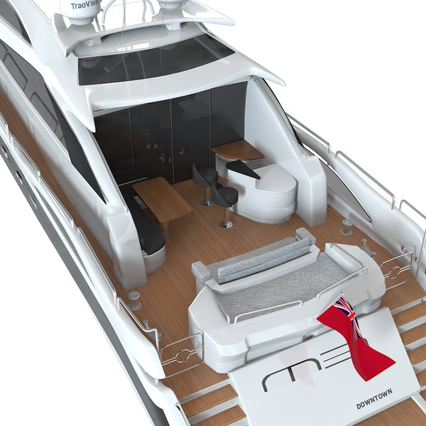 3d sunseeker predator 108 yacht model