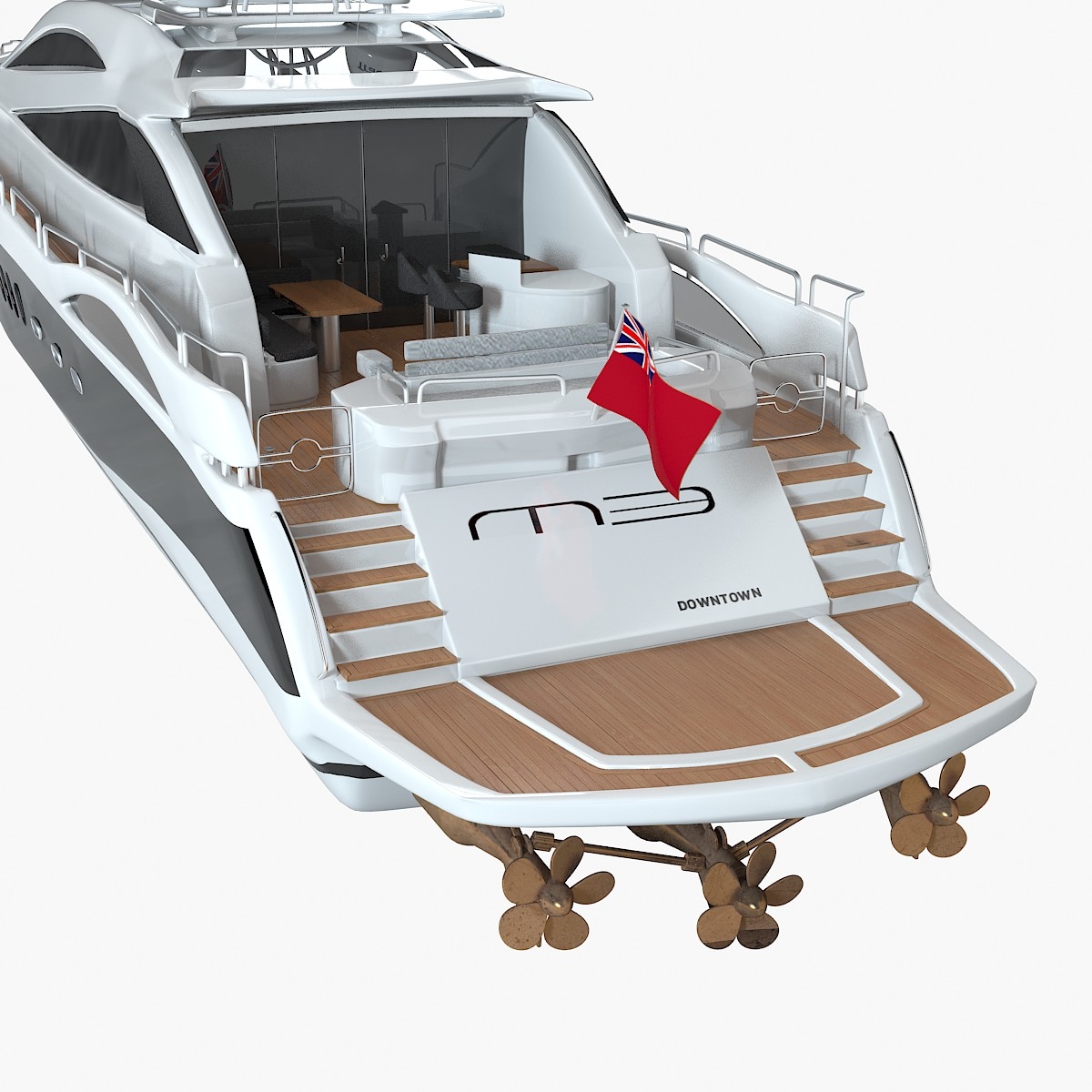 3d sunseeker predator 108 yacht model