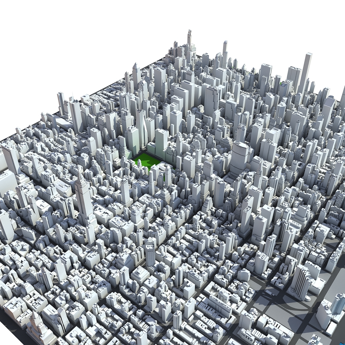 new york manhattan midtown 3d model