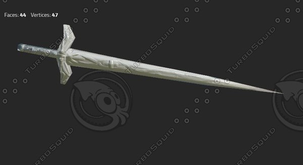 modelo 3d ESPADA GRANDE Y DECORATIVA - TurboSquid 817013