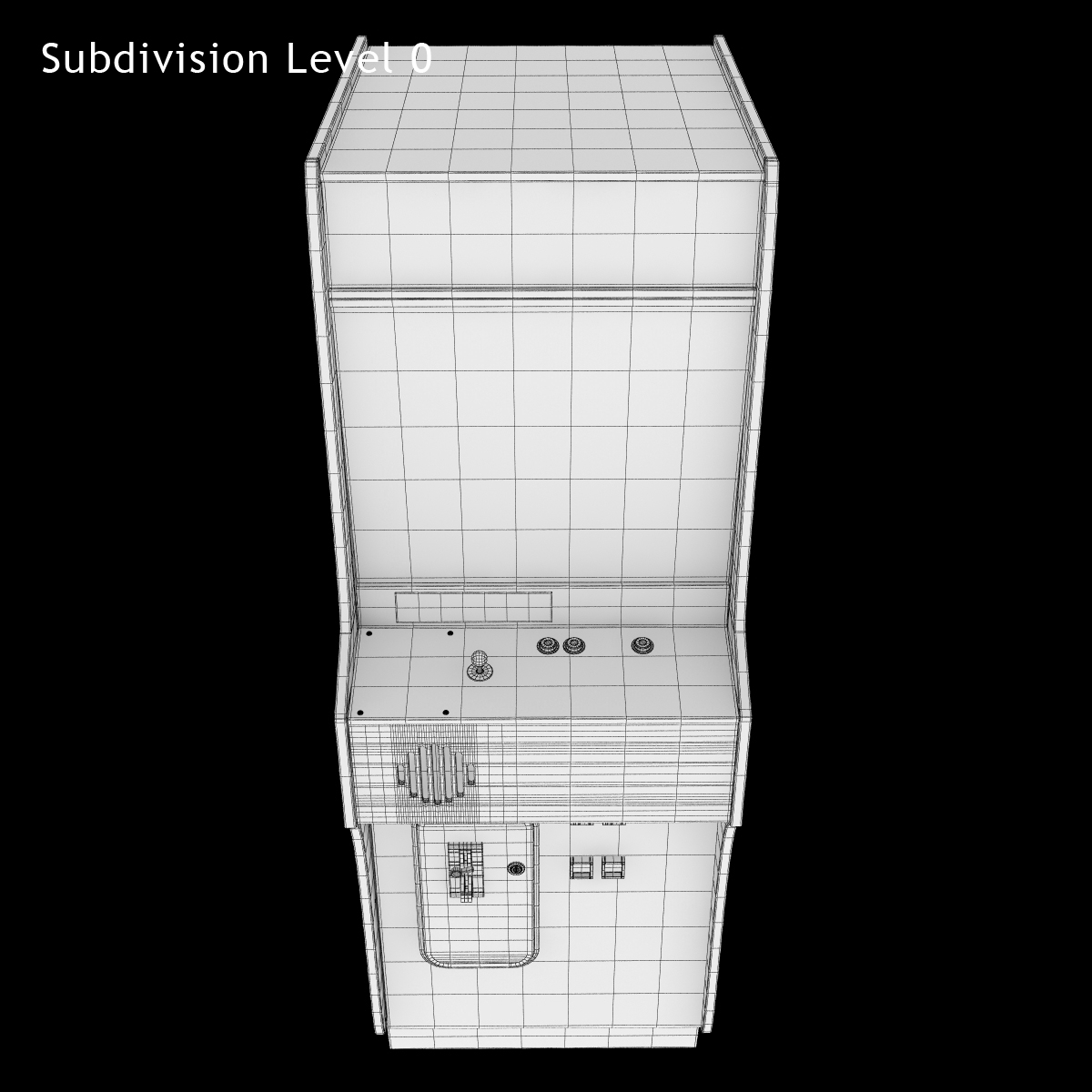 3d model donkey kong arcade machine