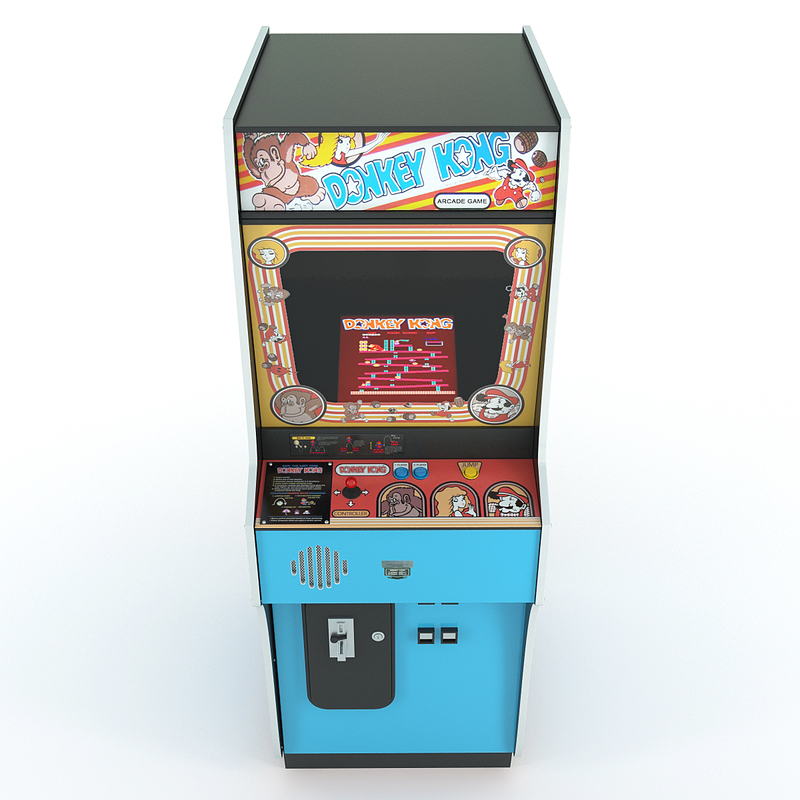 3d model donkey kong arcade machine