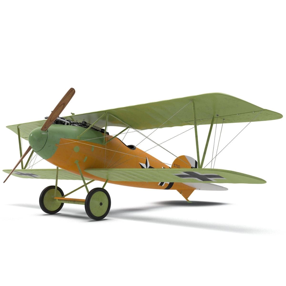 fighter aircraft albatros dv 3d 3ds
