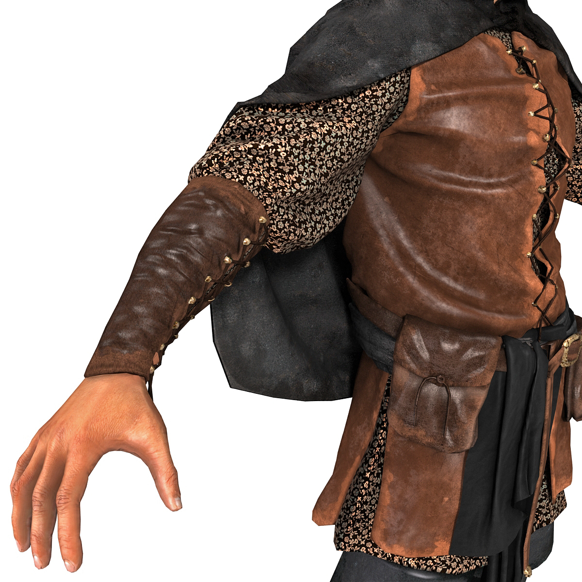 3d model medieval thief