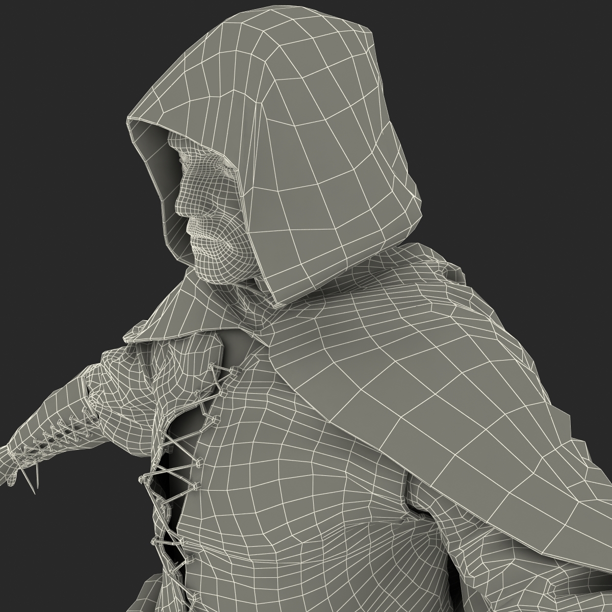 3d model medieval thief