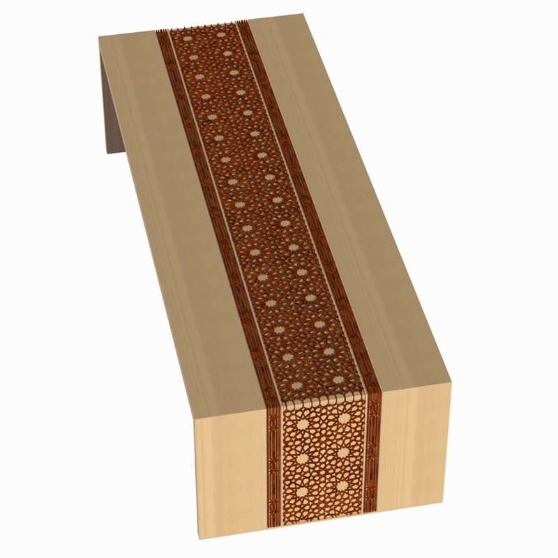 3d model wooden table