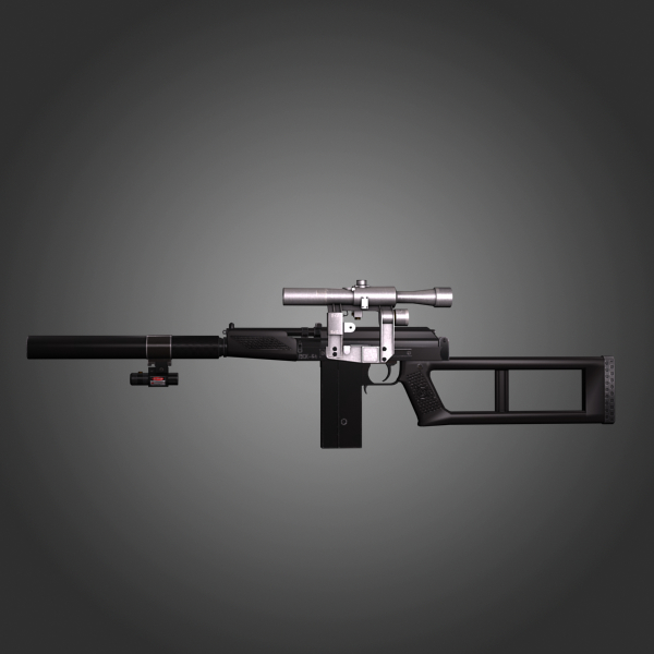 3dsmax vsk-94 sniper rifle