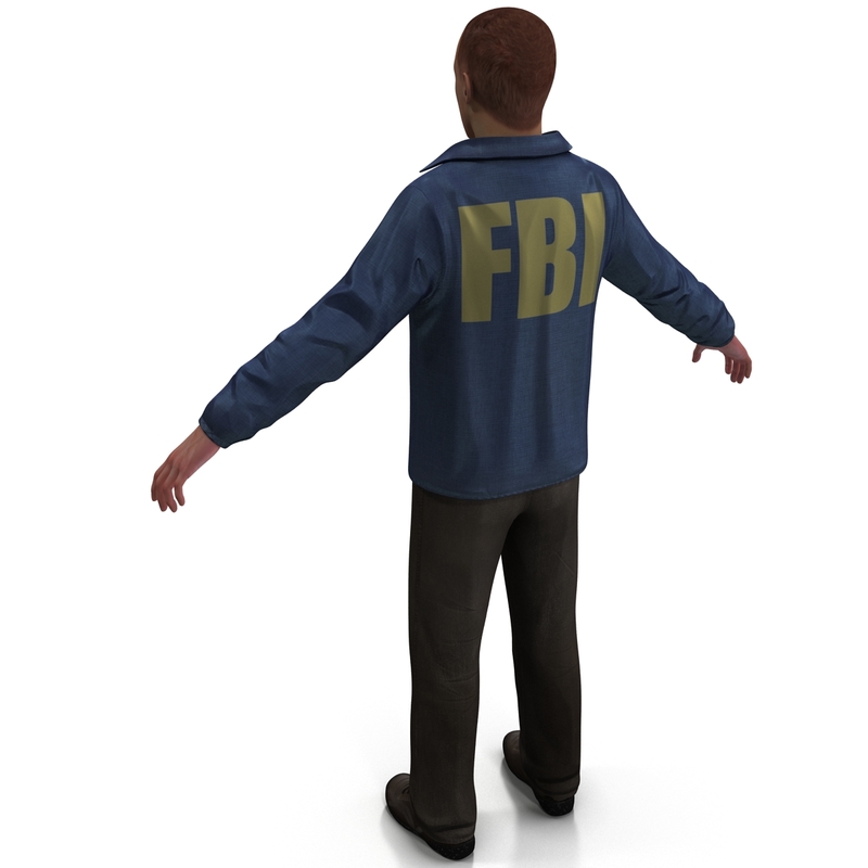 white male fbi agent 3d c4d