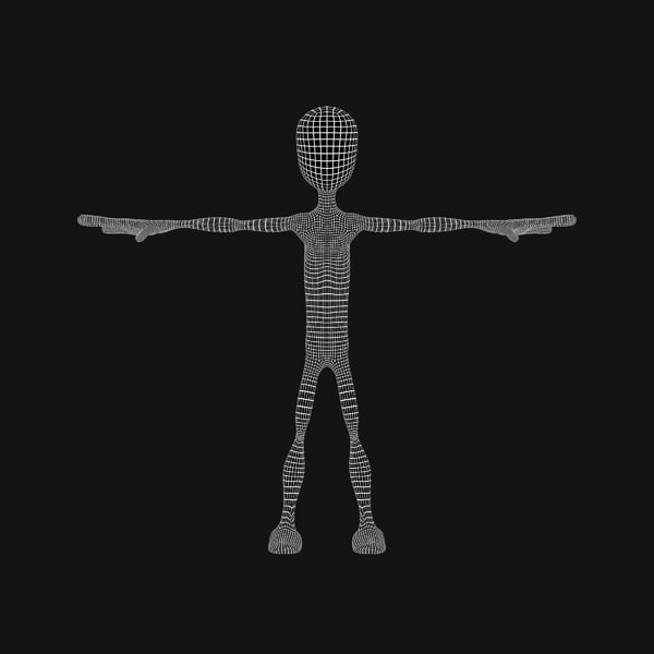 neutral character obj