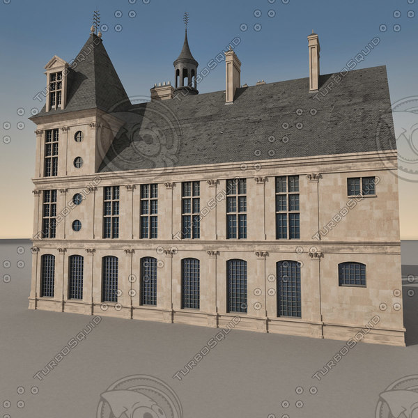 3d model european building europe