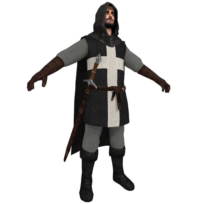 3d model medieval crusader