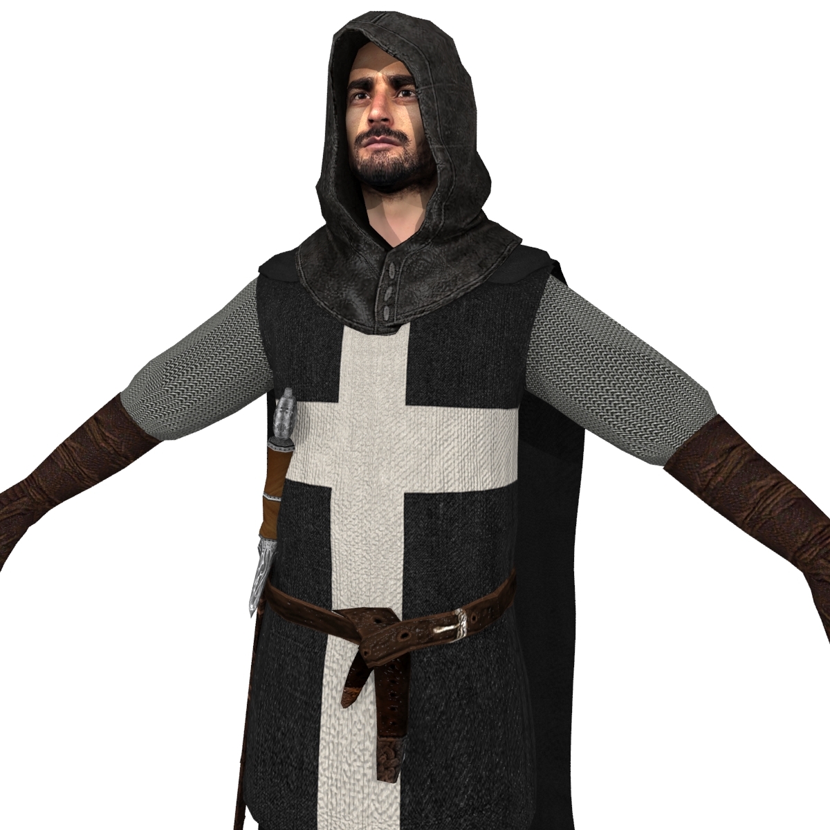 3d model medieval crusader