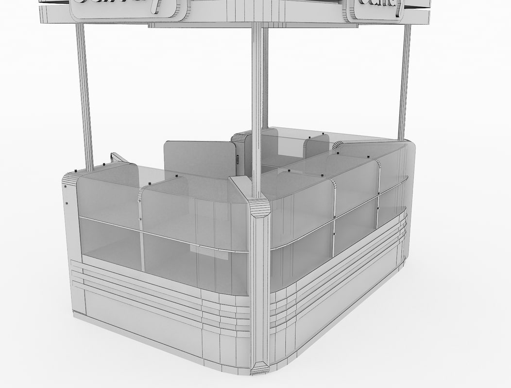 3d model kiosk