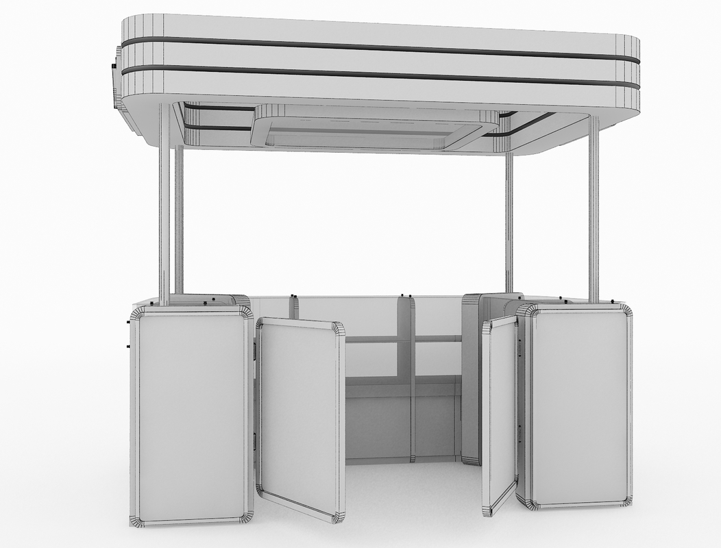 3d model kiosk