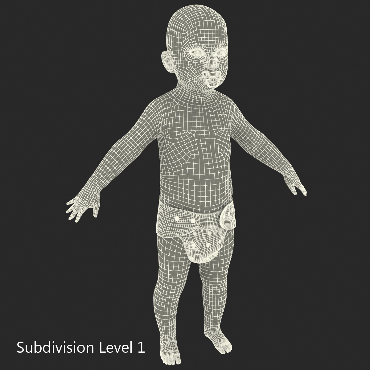 3d model of baby