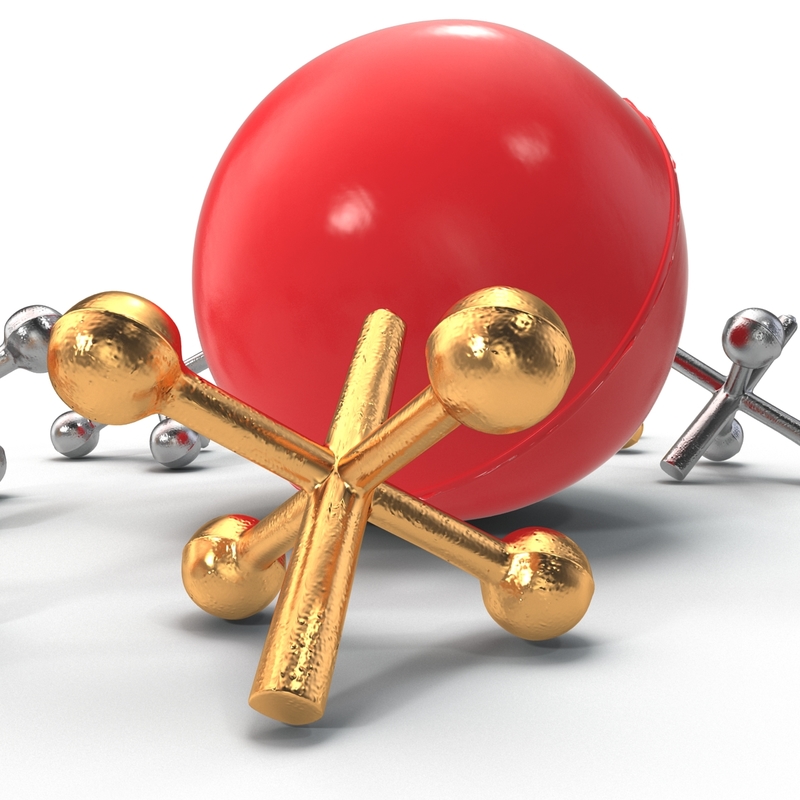 ball jacks set 3d model