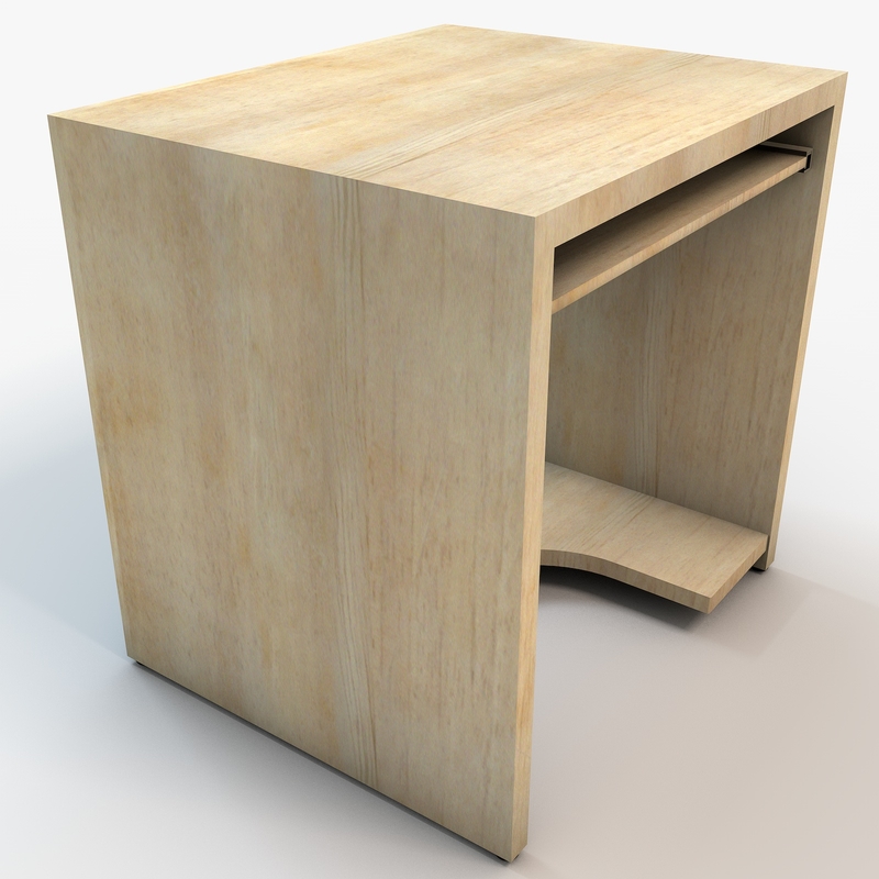 computer desk 3d model