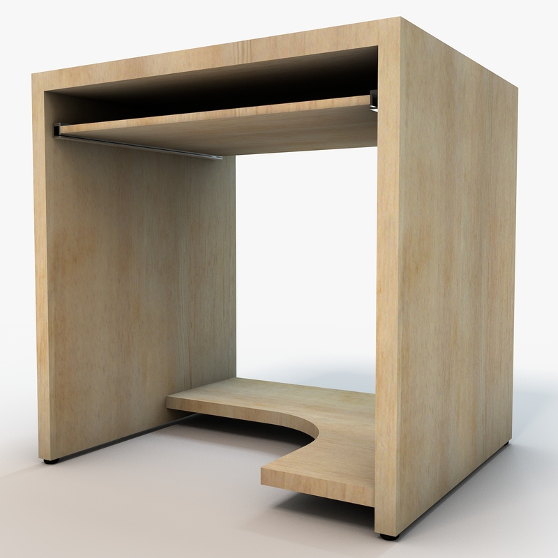 computer desk 3d model