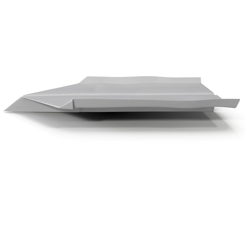 paper airplane 2 3d model