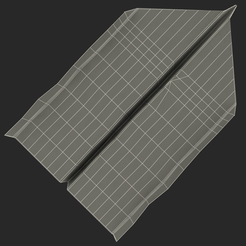 paper airplane 2 3d model