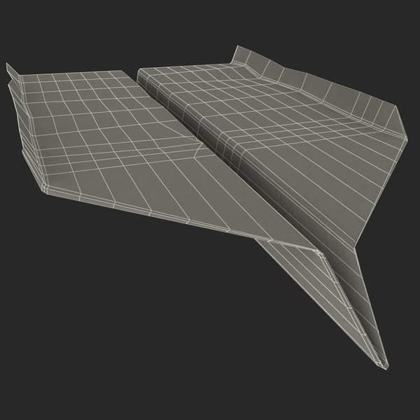 paper airplane 2 3d model