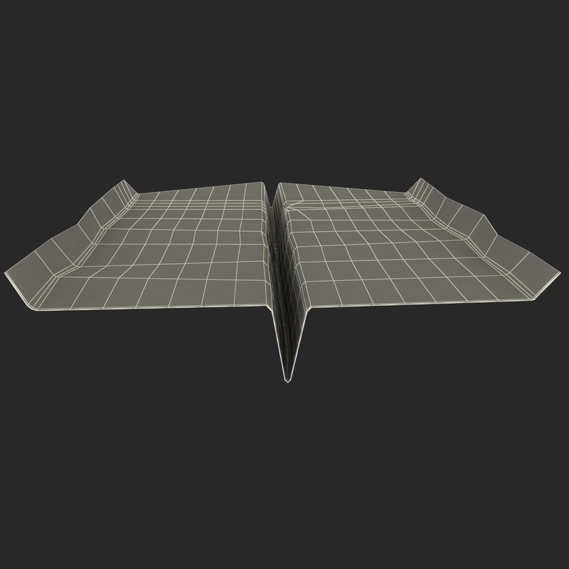 paper airplane 2 3d model