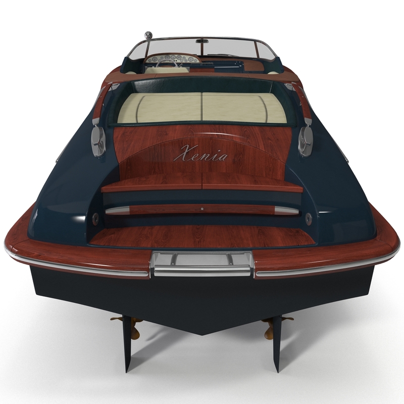 3d model riva boat