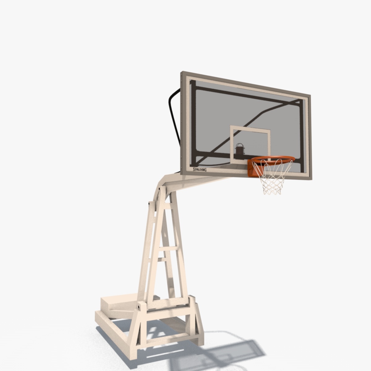 spalding backboard 3d model