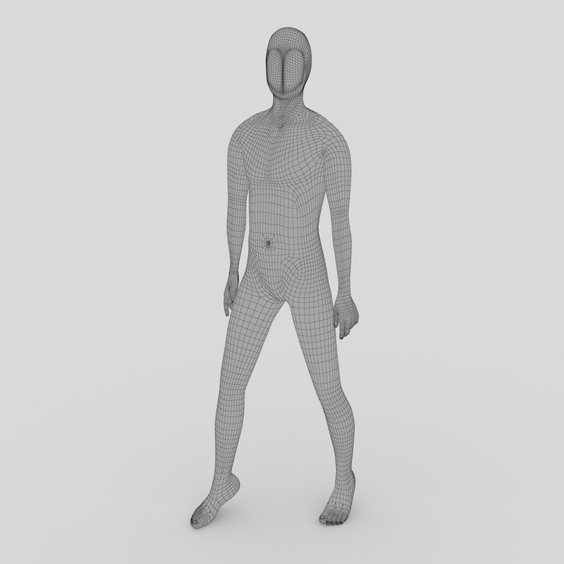 male mannequins 3d model