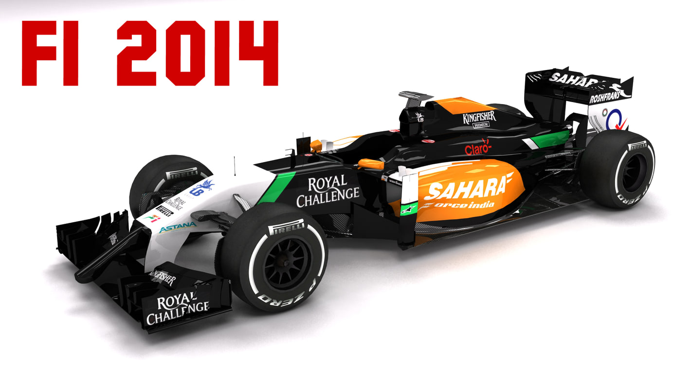 3d model 2014 force india vjm07
