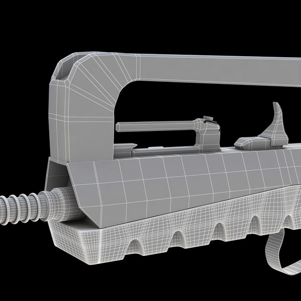 3ds max famas submachine gun