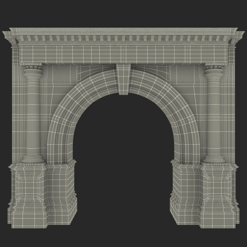 3d architectural arch design
