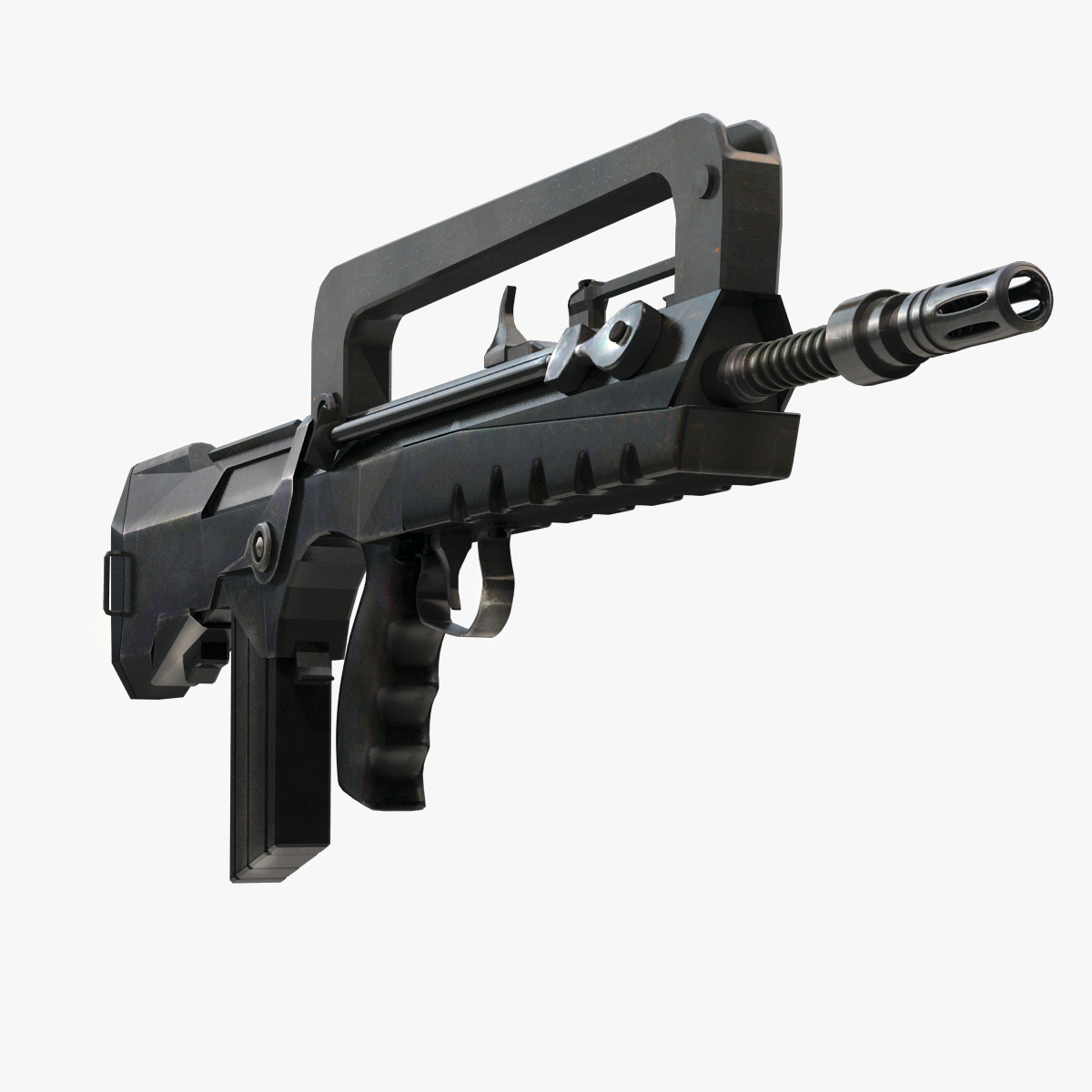 3ds max famas submachine gun