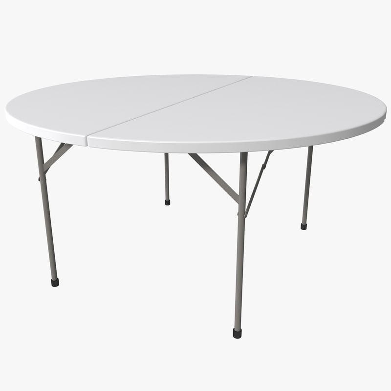 folding table 3d 3ds