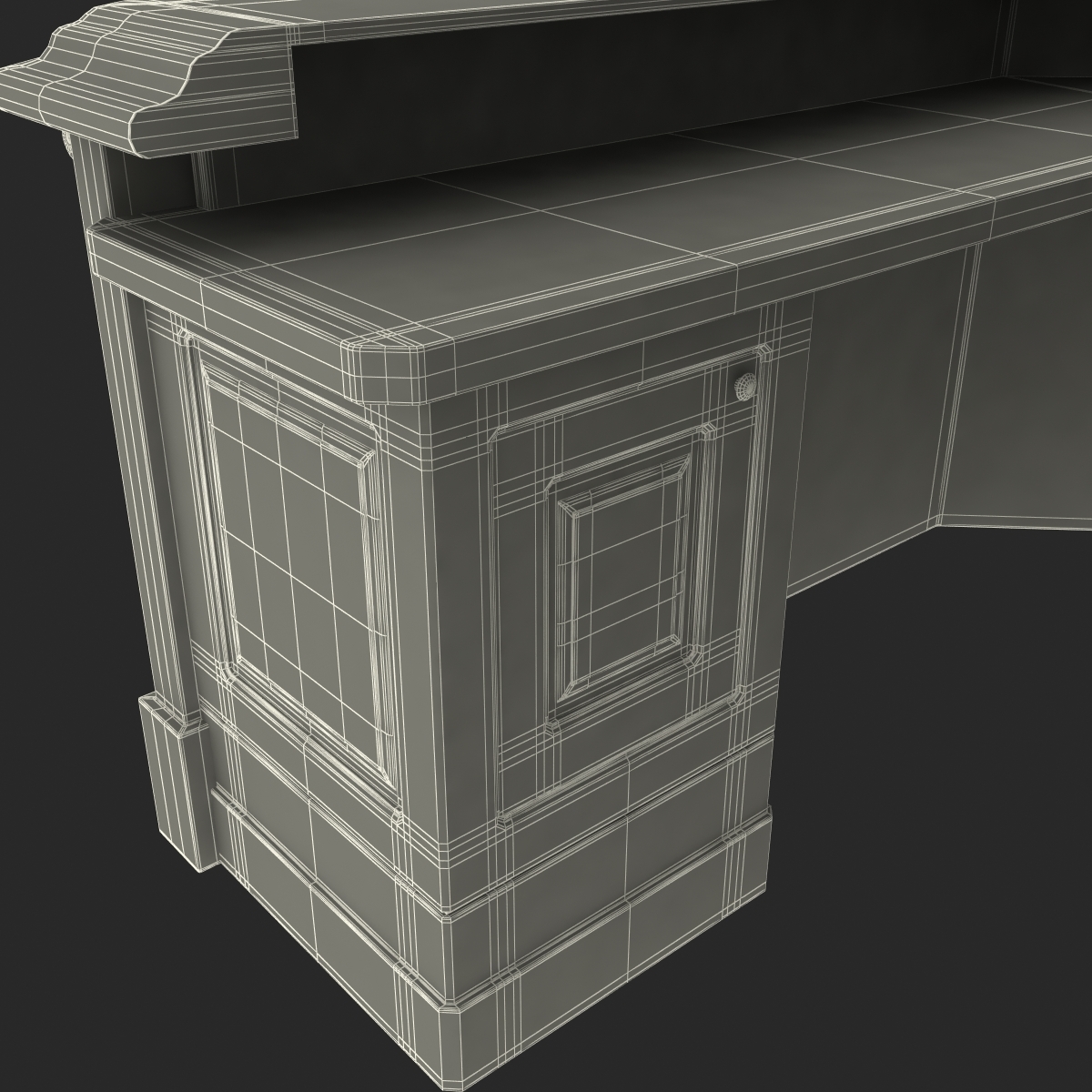 bar counter 3d model