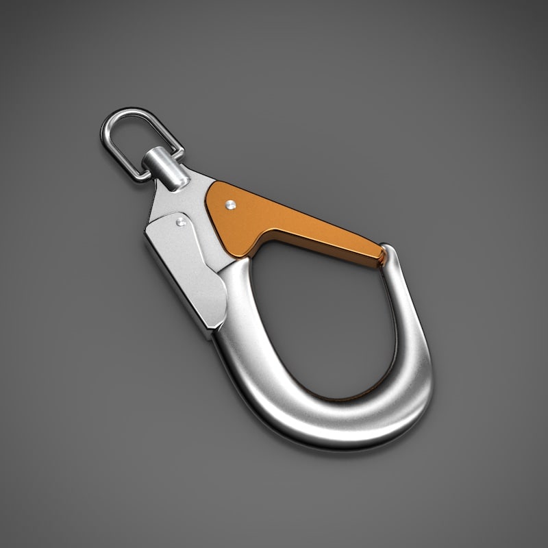 3d carabiner hook model