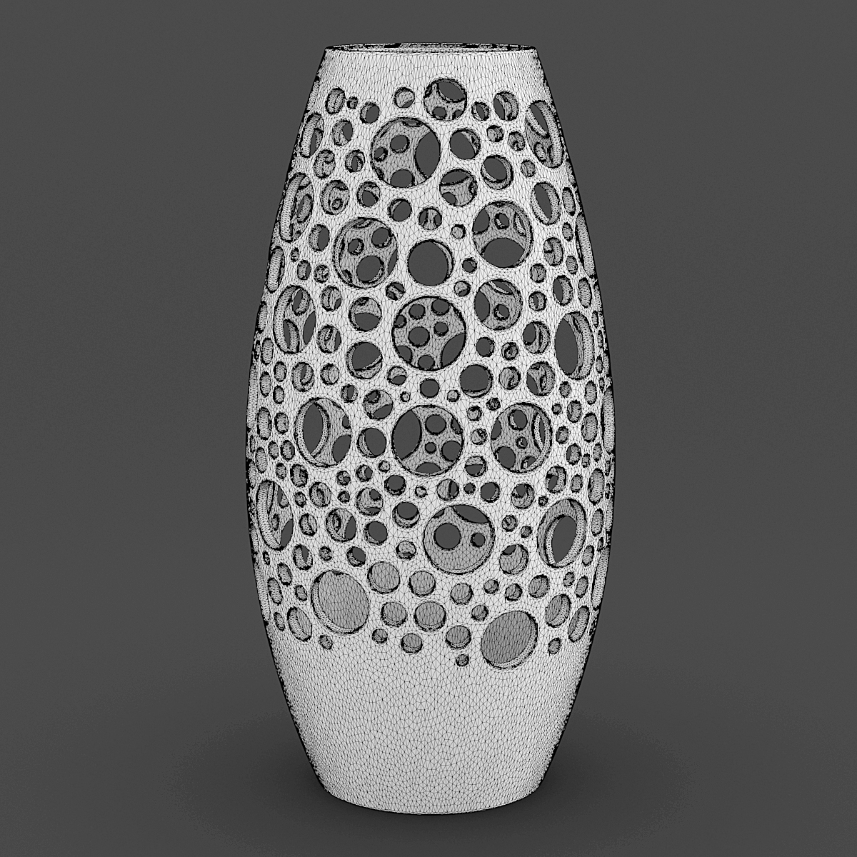 3d perforated vase