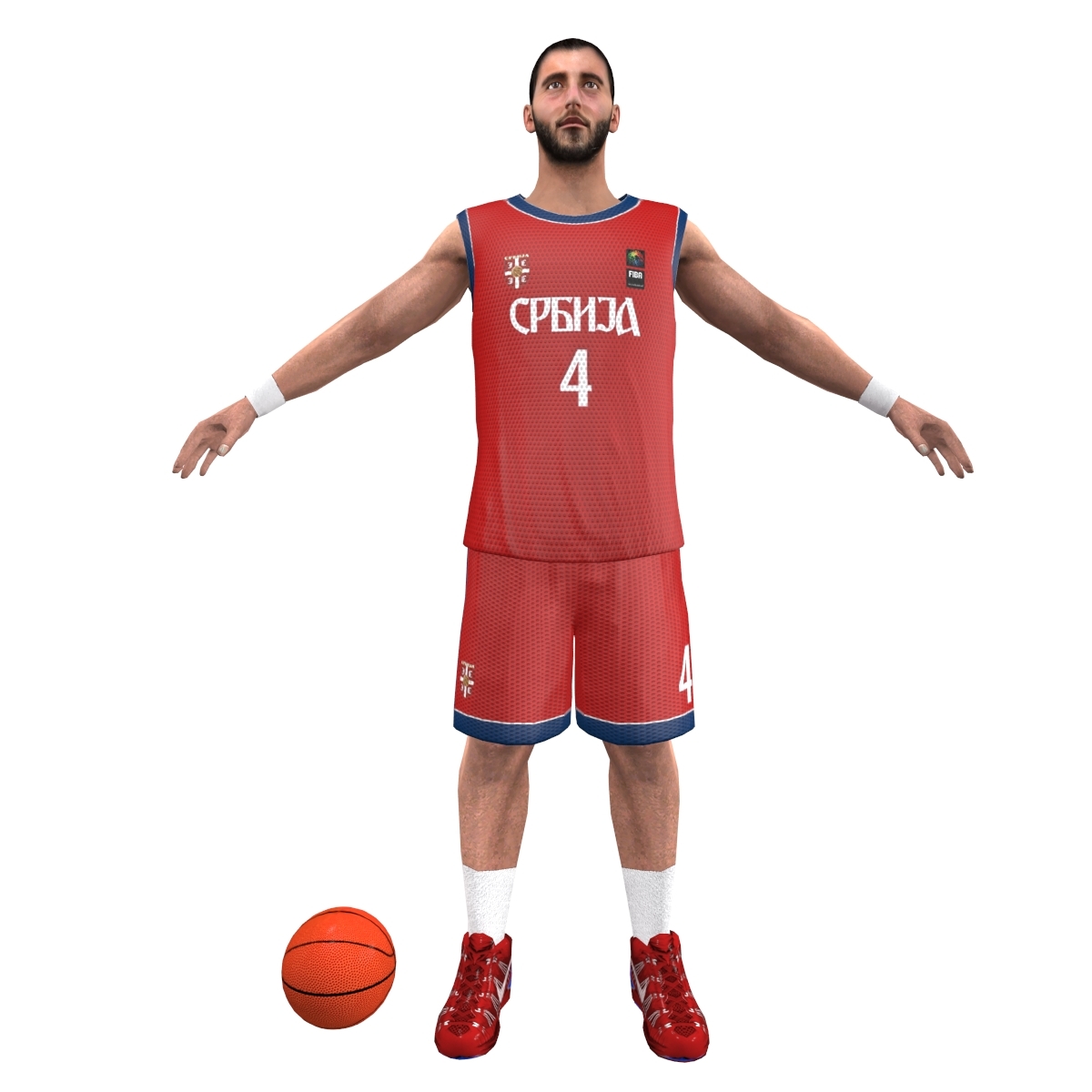 3ds max basketball player ball