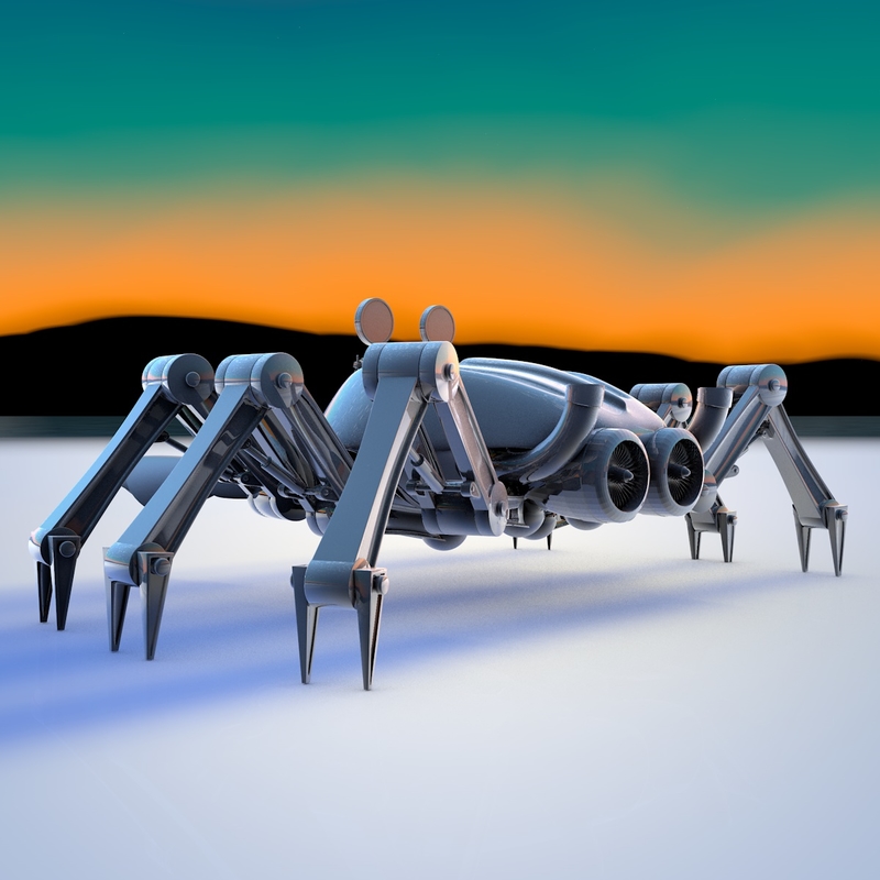 cinema4d crab robot