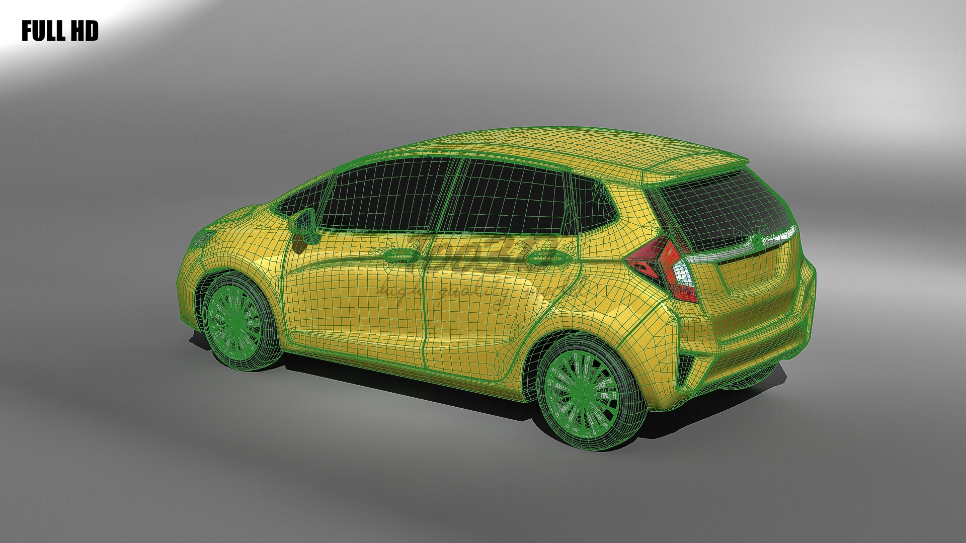 honda fit 3d model