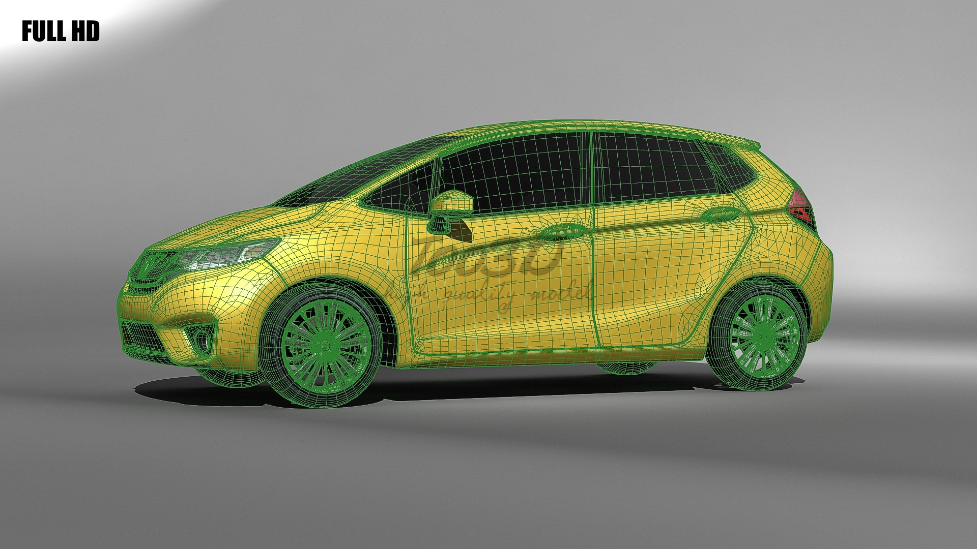 honda fit 3d model
