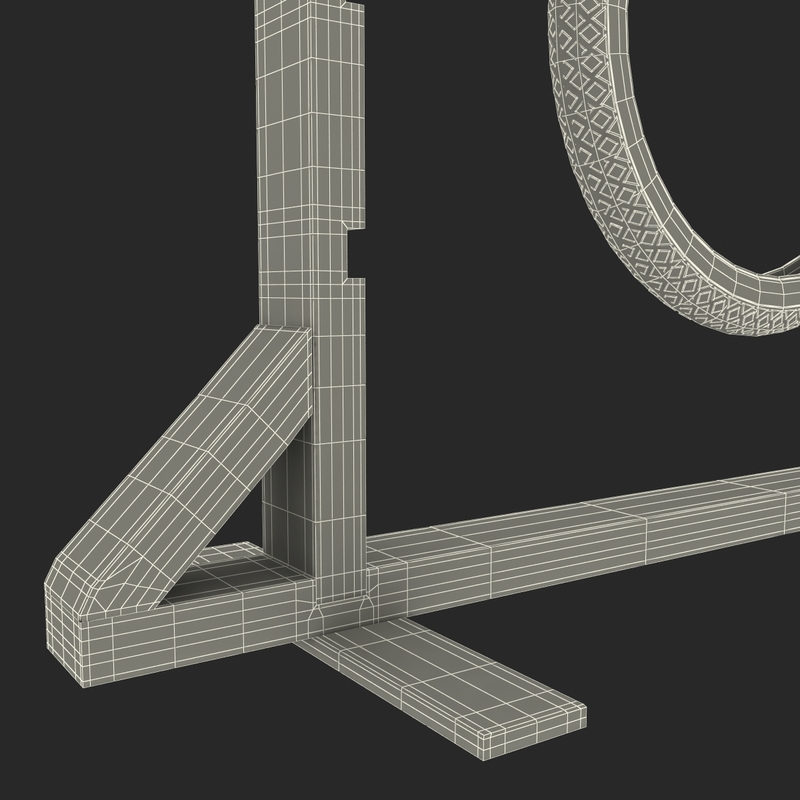 3d dog agility tire jump model