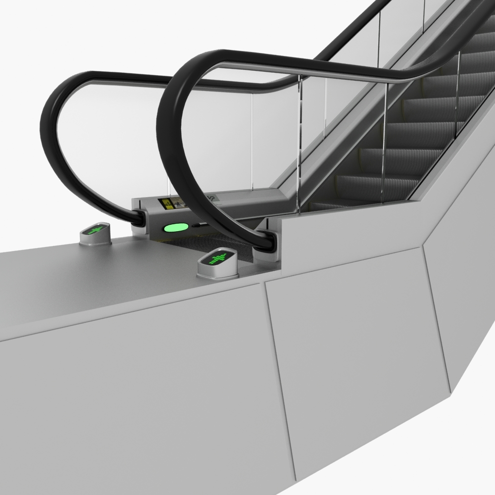 3d model escalator