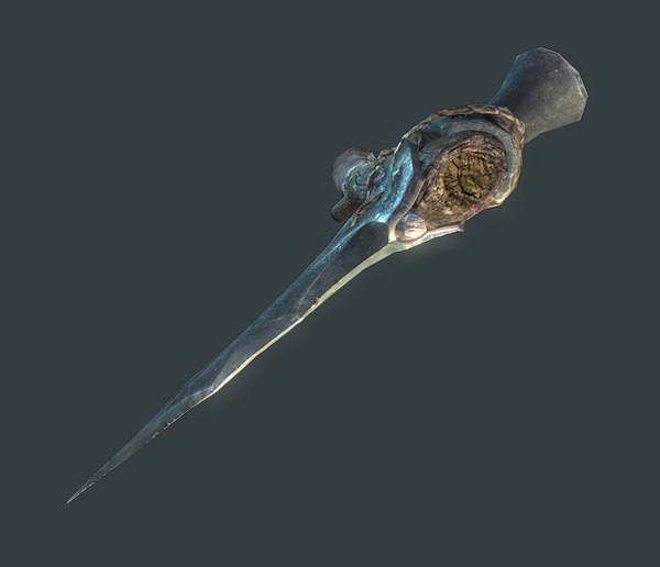 3d model low-poly goblin pickaxe