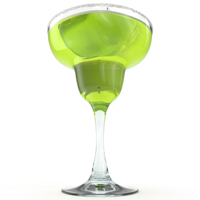 3d model of margarita glass